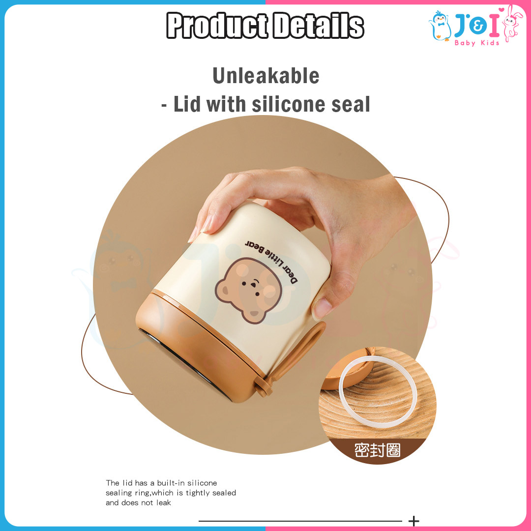530ml Stainless Steel Thermal Insulator Food Jar Flask Jar Thermal Food ...