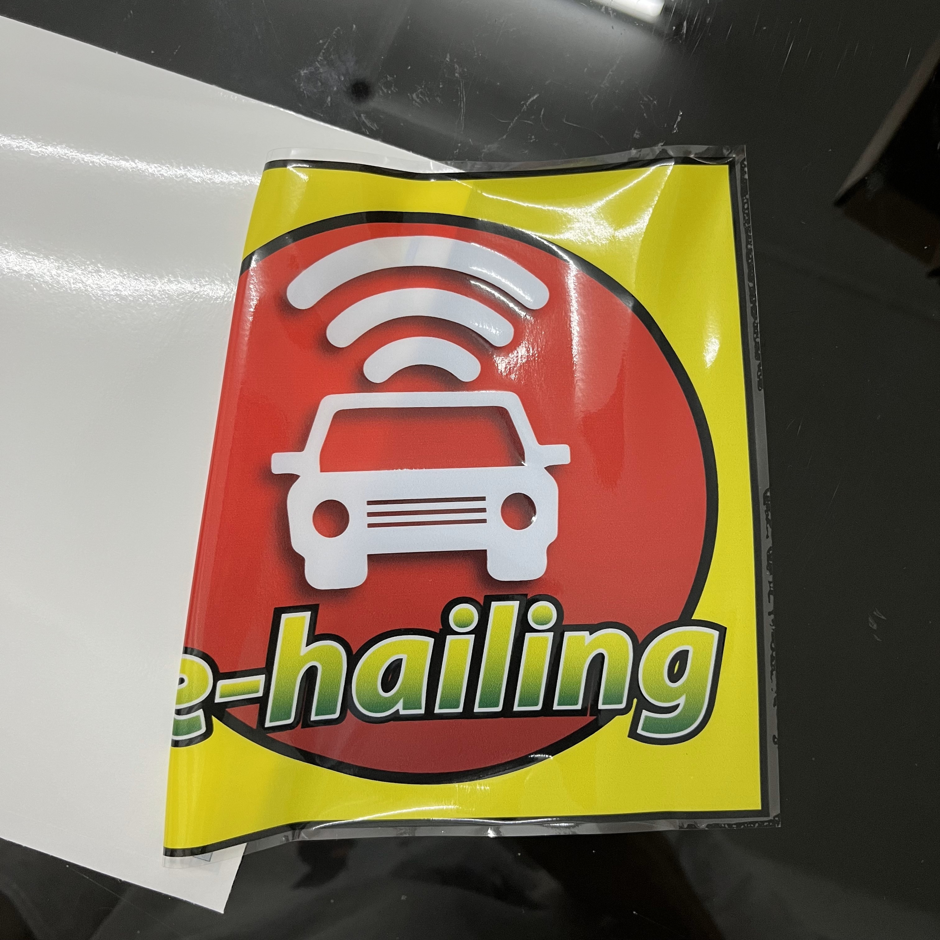 E-Hailing 15x15cm Driver Sticker Car Ehailing E hailing Bezza Myvi ...