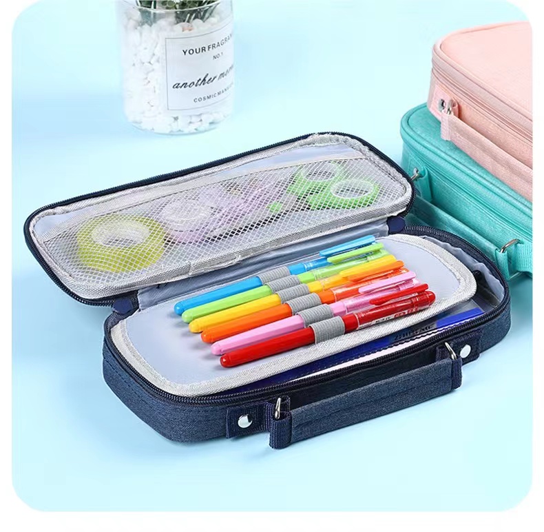 YUERUI [Ready Stock] Big Capacity Zipper Pencil Case Multifunction ...