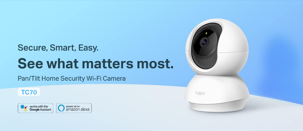 TP-Link Tapo TC70 1080P Full HD Pan / Tilt Wireless WiFi Home Security ...
