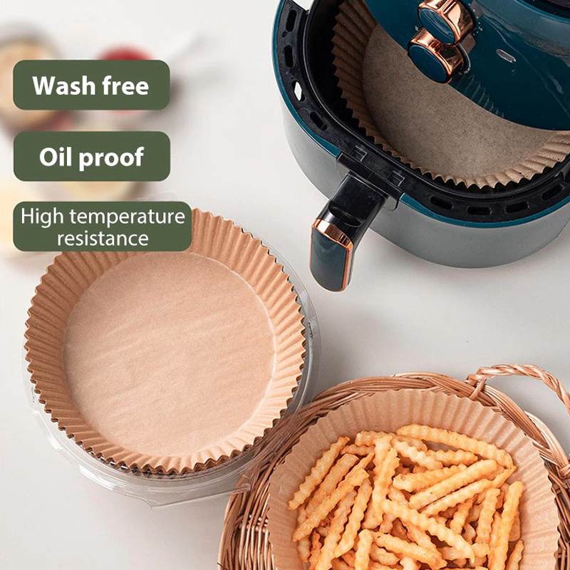 𝗘𝗖𝗢𝗡𝗢𝗠𝗜𝗖𝗔𝗟 》50pcs 20CM Disposable Air Fryer Baking Paper Microwave Oven ...