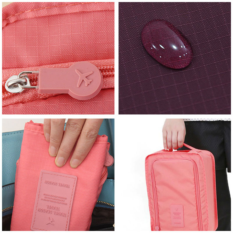 𝗧𝗢𝗧𝗘 𝗗𝗨𝗙𝗙𝗘𝗟 》 Waterproof Travel Shoes Pouch Bag Nylon Foldable Sports ...