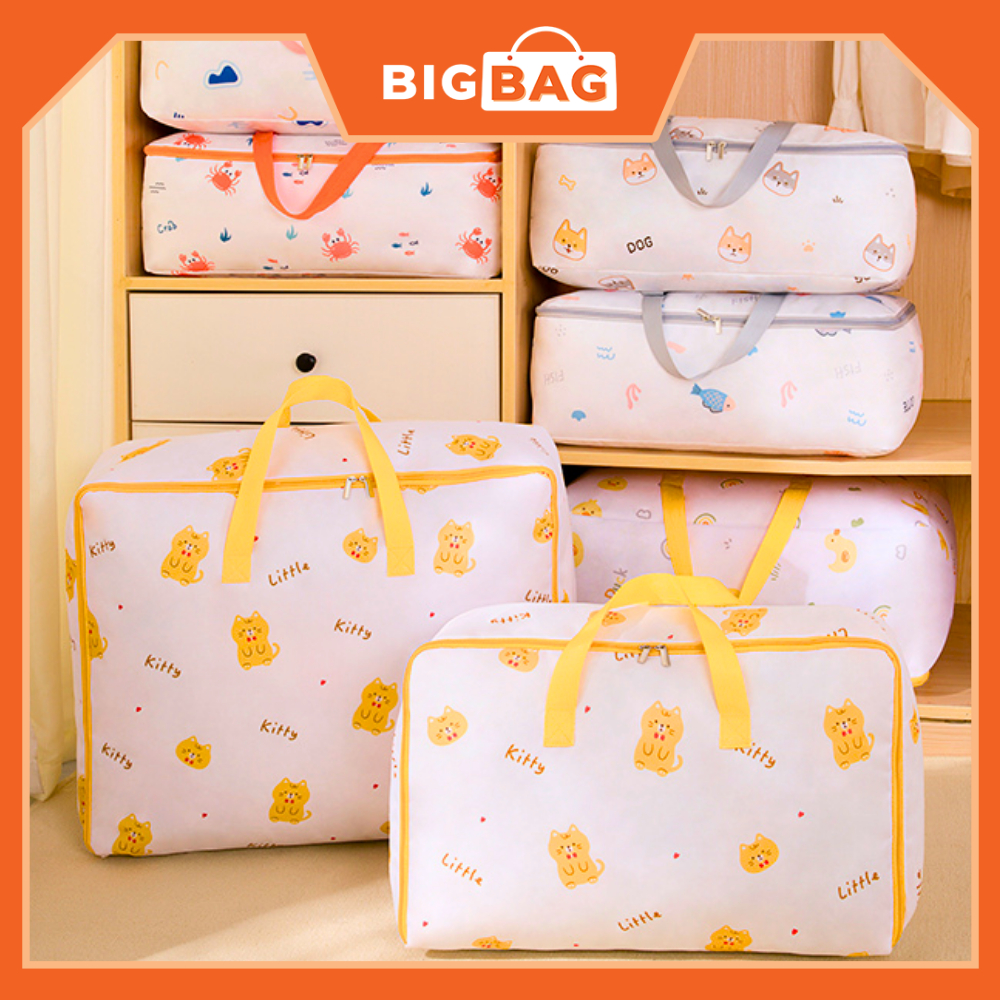 BIG BAG Cloth Organizer Storage Comforter Bag Storage Beg Baju Baby Bag ...