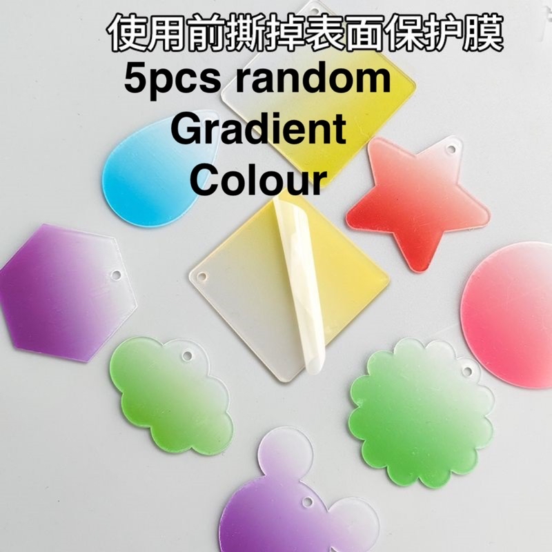 SNT (G-5)咕卡 奶油胶咕卡Guka 3Set Goo Card Sticker Diy Acrylic Keychain ...