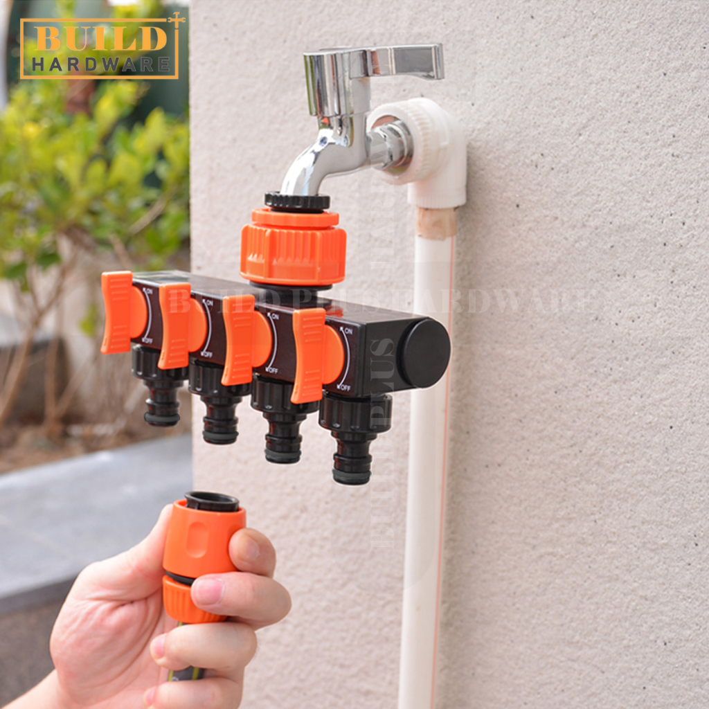 4 Ways Water Outlet Controller With Shut Off Valve Garden Tap Faucet ...