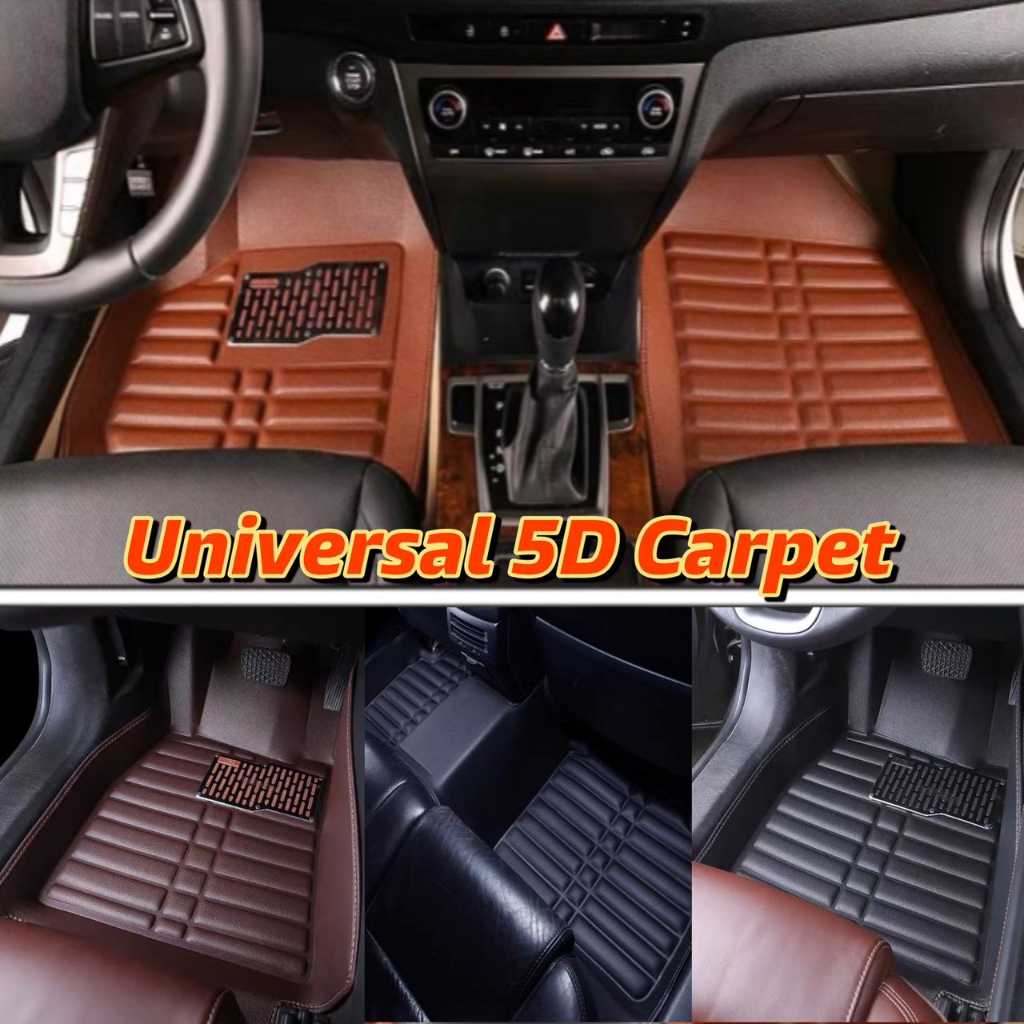 UNIVERSAL 5D Car Floor Mat Carpet Kereta Car Mat Murah Karpet Aksesori ...