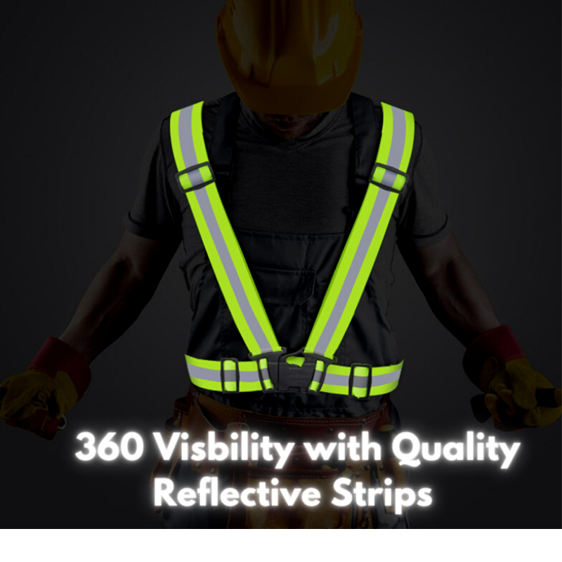 Safety Reflective Vest Night Work Vest Outdoor Night Run Vest | Shopee ...
