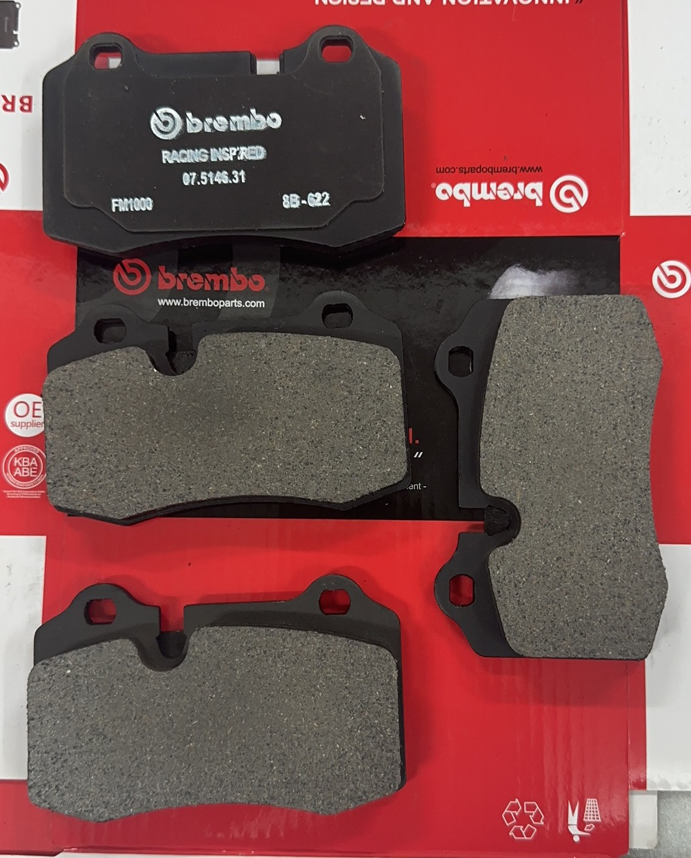 Brake Pad Brembo 4pot 6pot F50 17z 18z GT6 Ctsv 19z 20z GT4 F40 Tesla ...