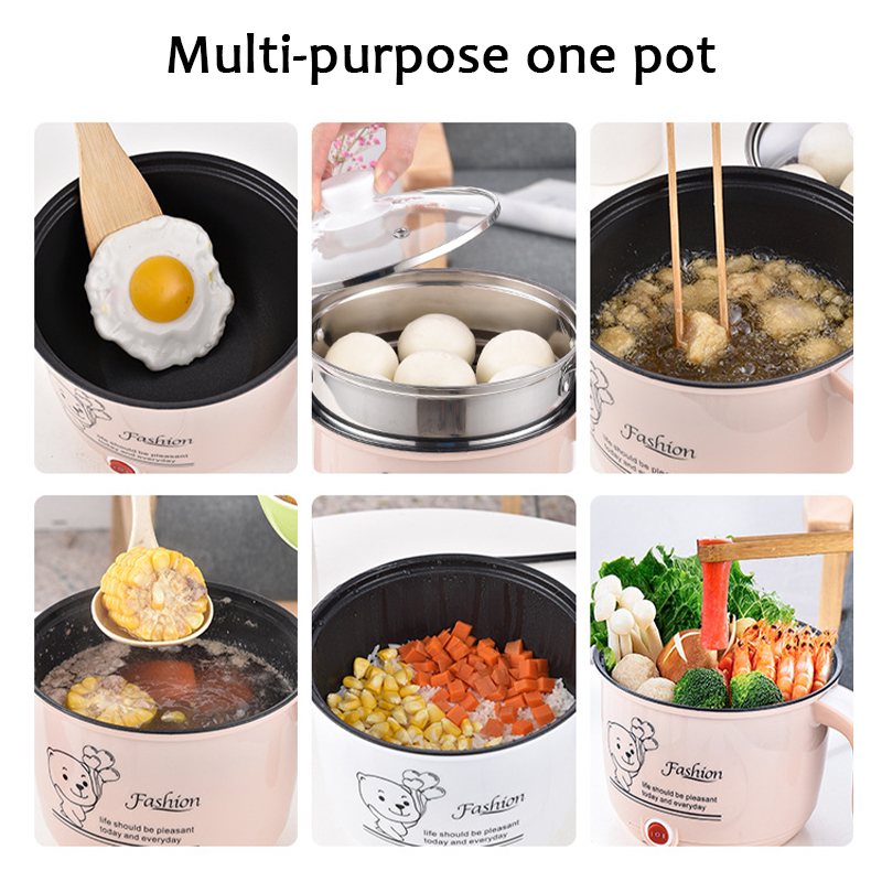 🔥1.8L Rice Cooker Electric Frying Pot Periuk Nasi Mini Electric Cooking Pot Multifunctional ...