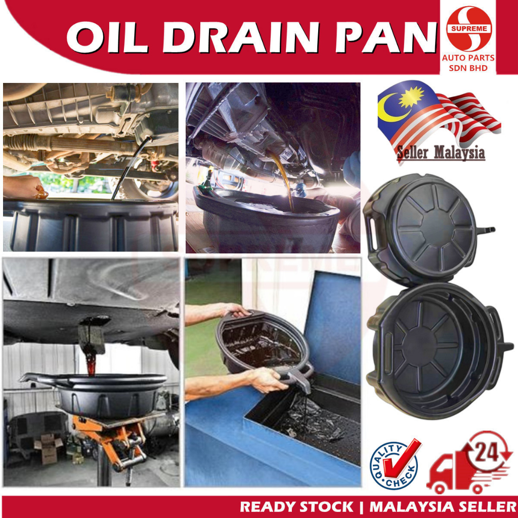 S2U Plastic Oil Drain Pan Waste Engine Oil Collector Tank Gearbox Basin ...