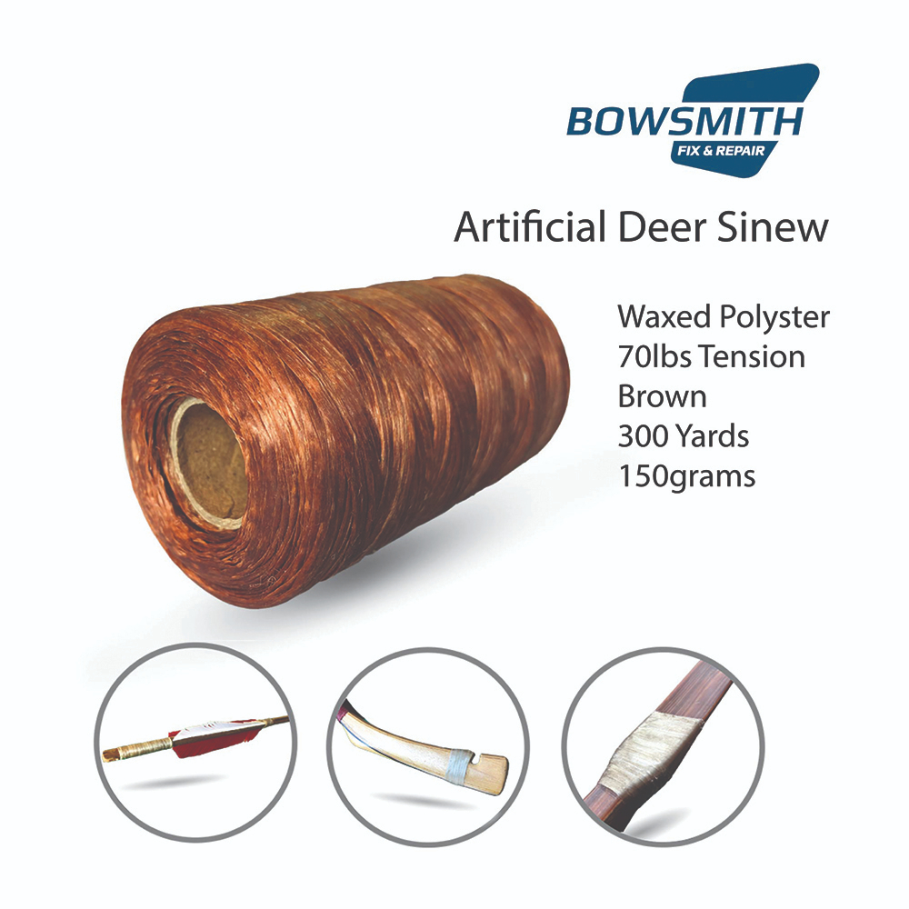Artificial Sinew Chestnut Color Authentic Deer Sinew 300yrd Arrouha ...