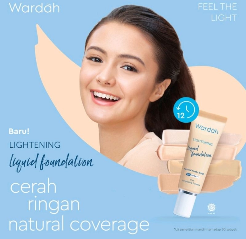 Wardah Lightening Liquid Foundation | Concealer | Natural Coverage ...