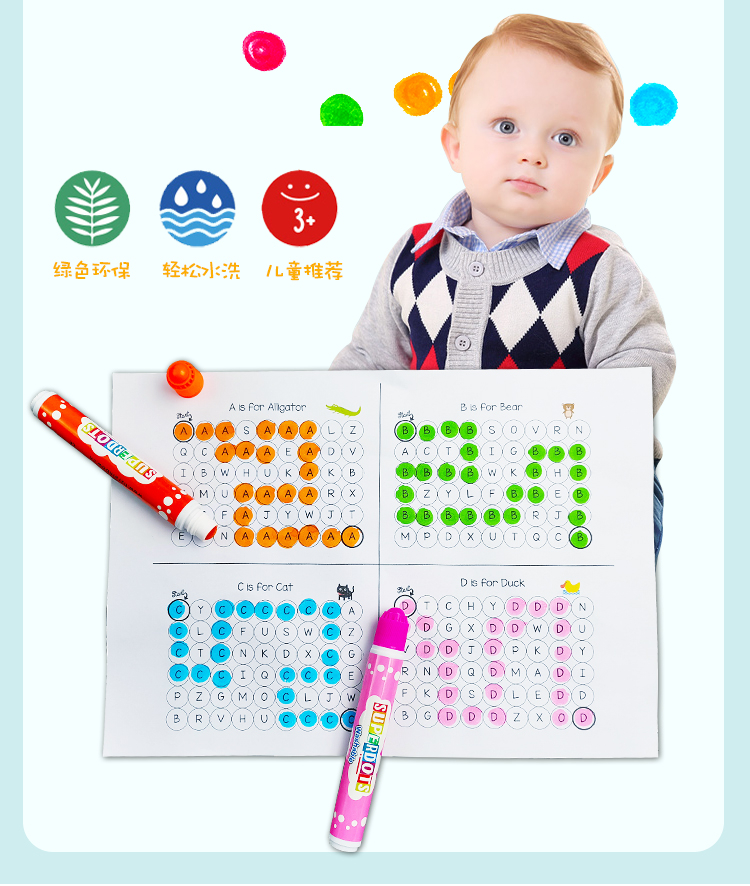 SUPERDOTS Art Dot markers Set 10 Colours Craft painting Art superdot ...