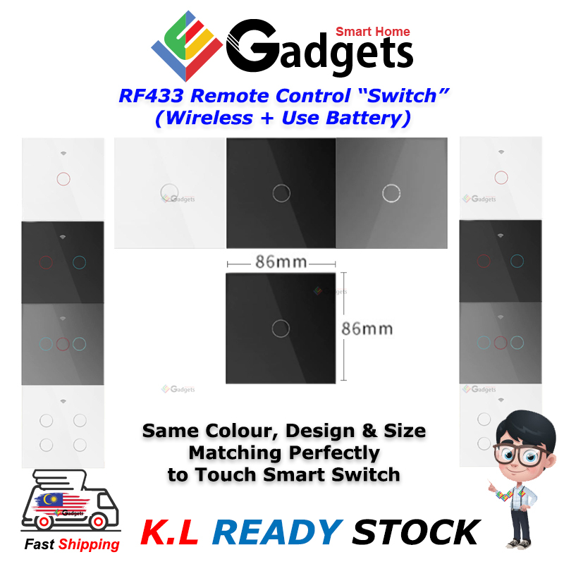 RF433 Remote Control Switch (NO NEED INTERNET WiFi + WIRELESS + USE ...