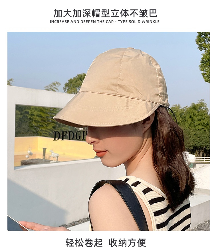 topi pantai wanita topi lelaki sun hat Double-sided Anti-UV bucket hat ...