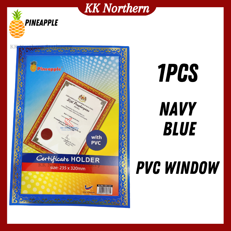 (1pcs) Pineapple A4 Certificate Folder PVC COVER WINDOW/ KAD SIJIL A4 ...