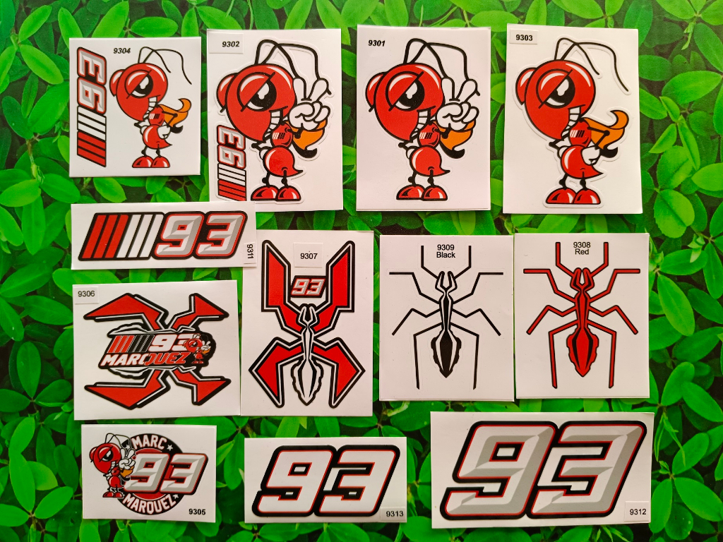 Sticker Decal Motor&Car 93 marc marquez Sticker Latex Prin | Shopee ...