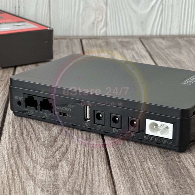 Moxom MX PB73 UPS Wireless POE LAN Network Sensor Modem Build In Backup ...