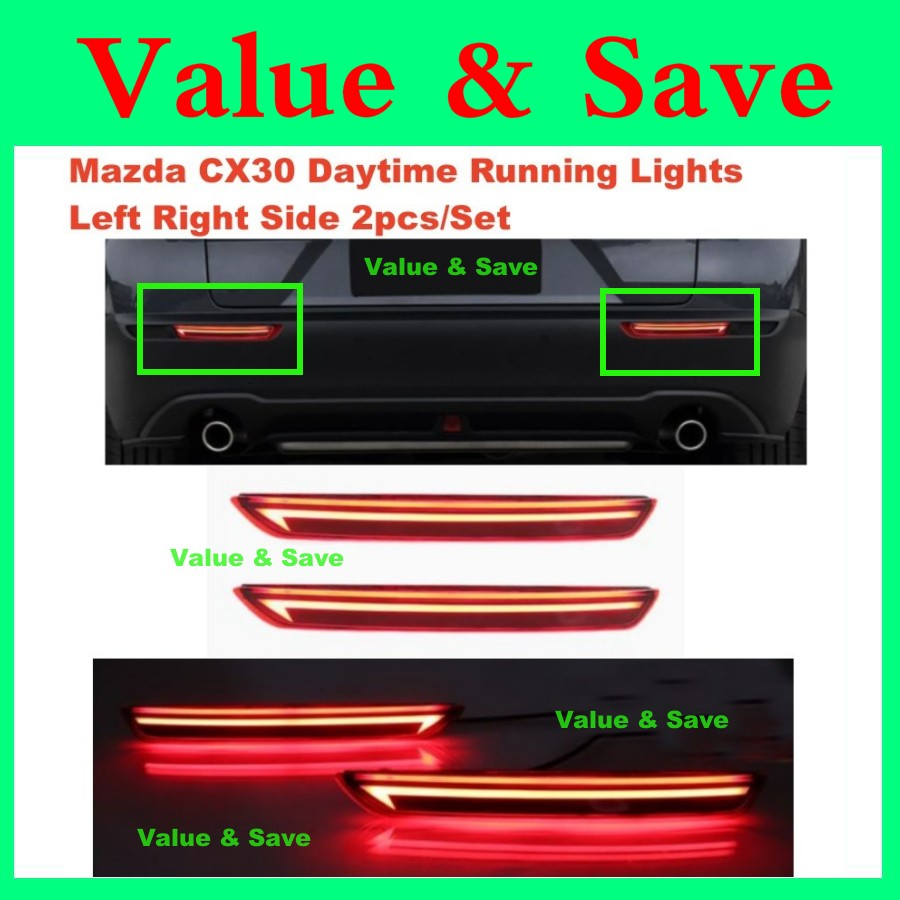 Mazda CX30 CX-30 Rear Bumper Light Dynamic Moving LED Rear Bumper ...