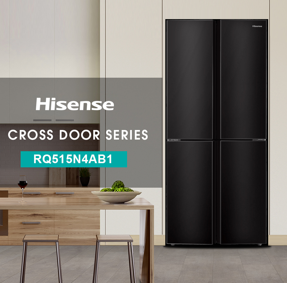 HISENSE 4 Door 520L Inverter Refrigerator ( RQ515N4AB1 ) | Shopee Malaysia