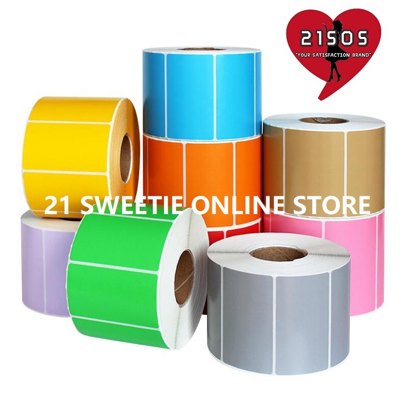 [ ALL COLOUR DIRECT THERMAL ROLLS ] COLOR DIRECT THERMAL STICKER LABEL ...