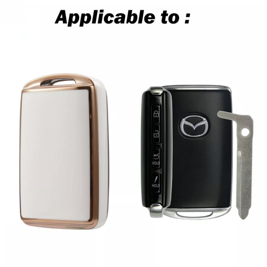 MAZDA Car Key Cover Chrome Reflection TPU Car Key Remote Casing Sarung ...