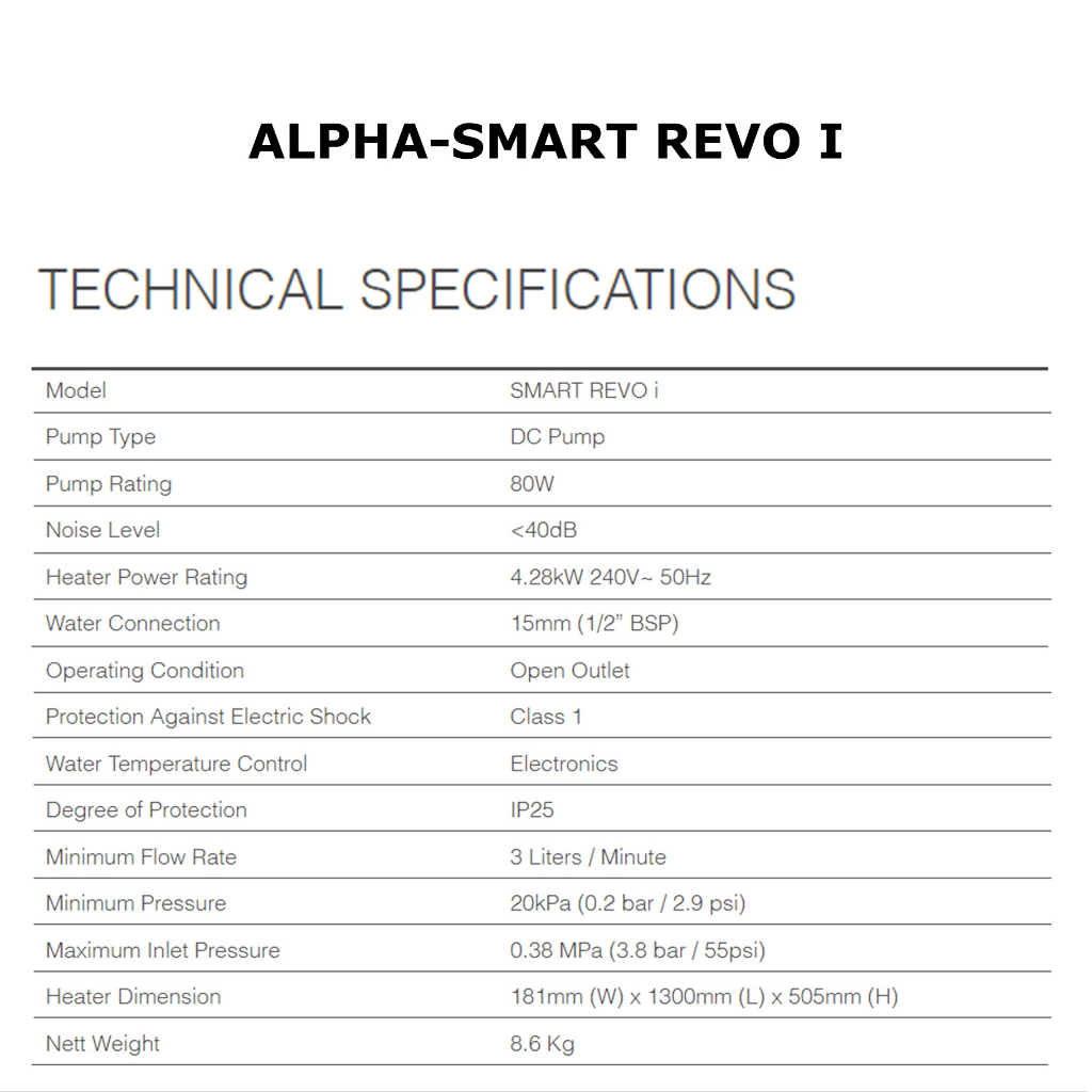 ALPHA Smart Revo I DC Pump Water Heater (Mocha) | Shopee Malaysia