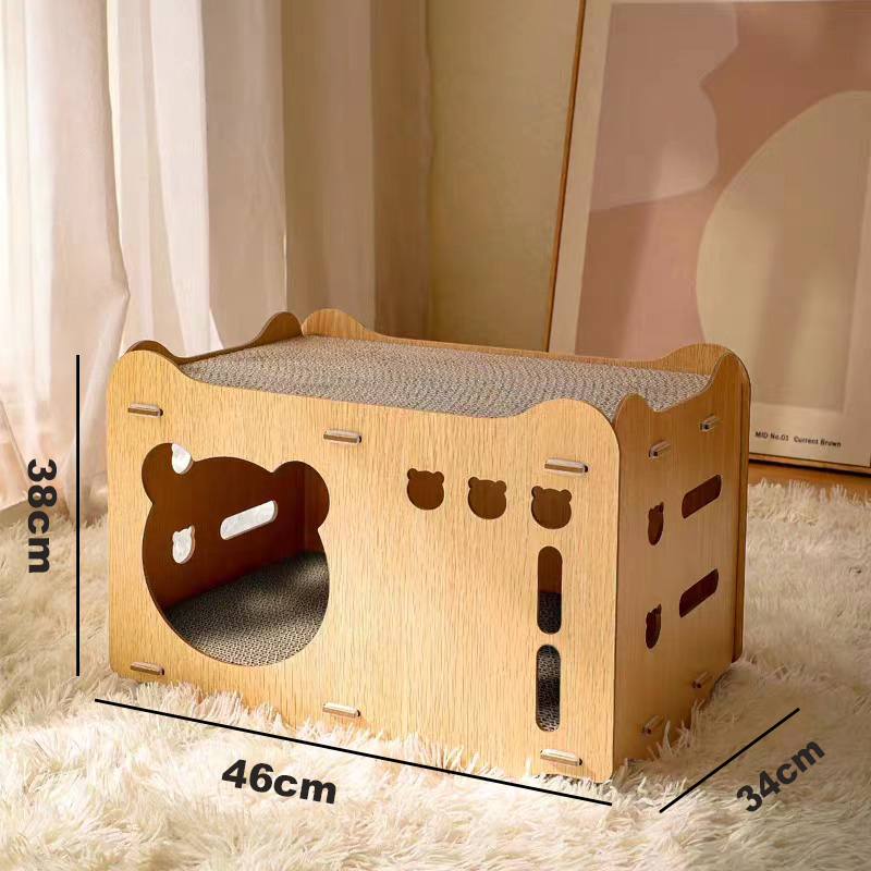 2 Level Wood Cat Cage Cat House Home Cat Square Box Cat Wood Box Lego ...