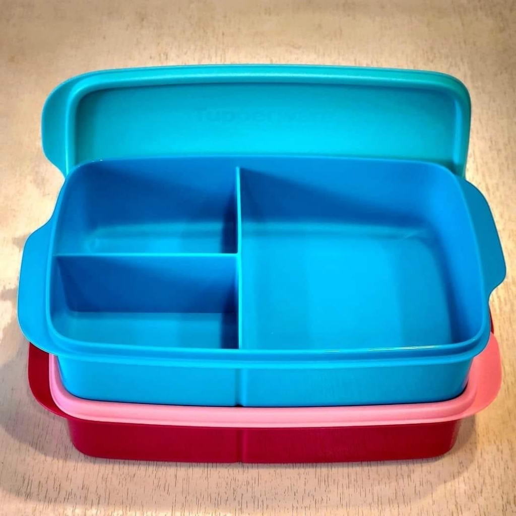 Original Tupperware Jollitup 1.0L Lunch Box/ Bekas Tapao/ Bekas Makanan ...