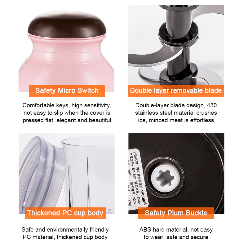 [Shopee Choice] Mini Electric Blender Capsule Cutter Chopper Baby Food ...