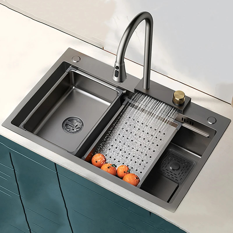 SUS 304 Stainless Steel Kitchen Sinki Handmade Undermount / Topmount ...