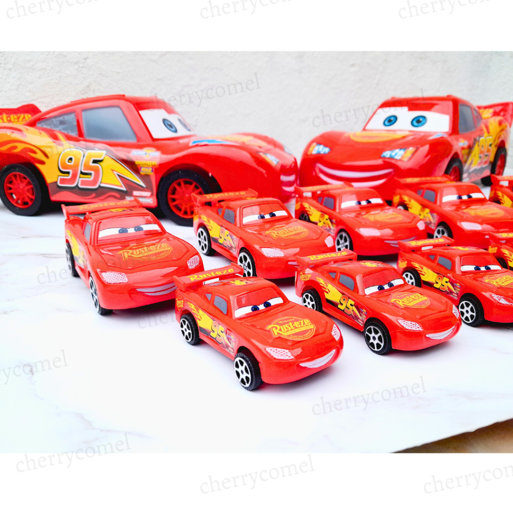 Small Medium Large Car Toy Cars Rusteze Lightning McQueen Mainan Kereta ...