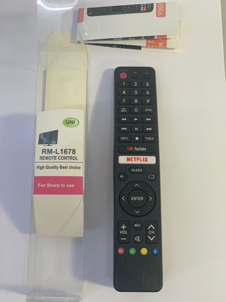 SHARP TV LED/LCD RM-L1238 Remote Control with box/ Sharp Youtube ...