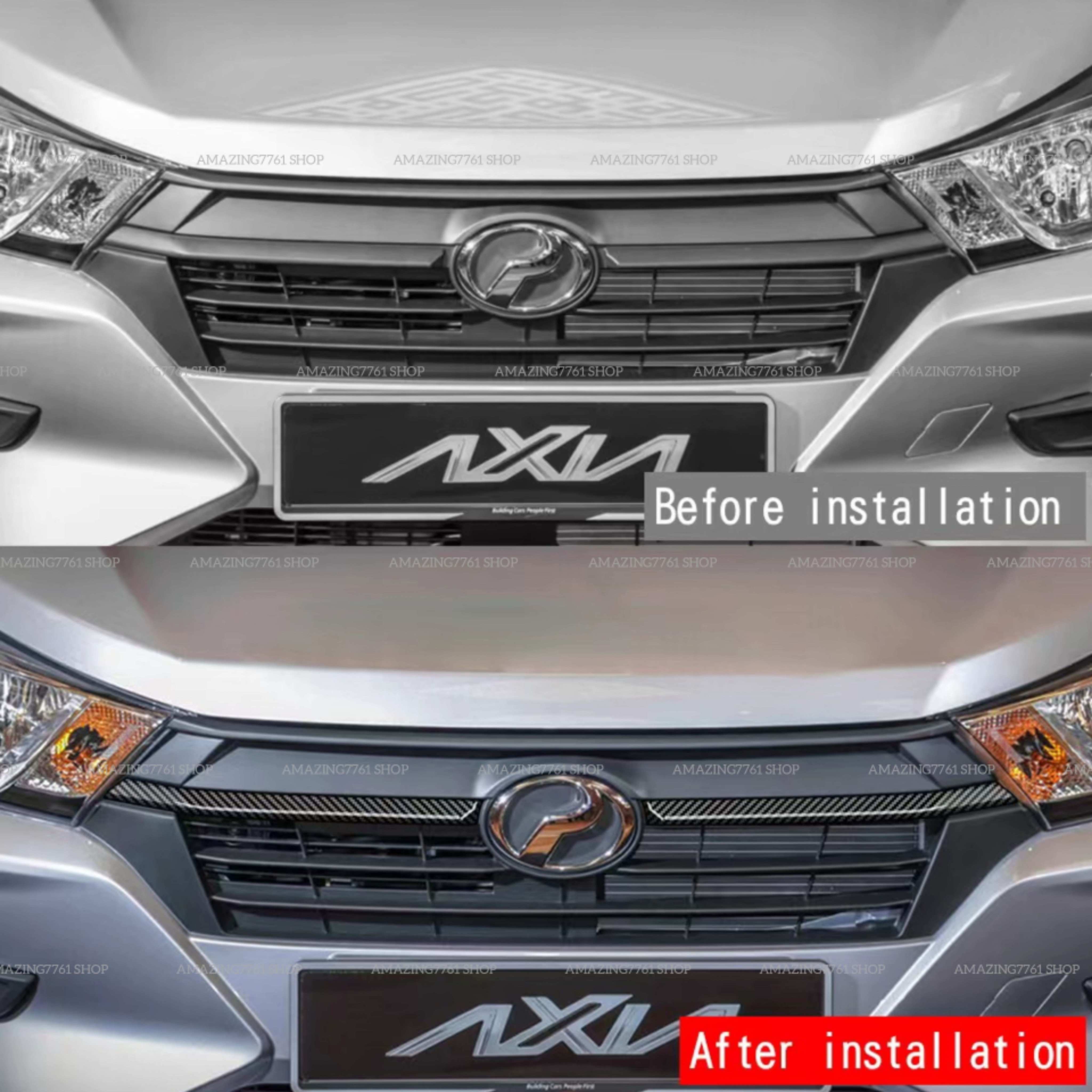 AMAZING NEW PERODUA AXIA 2023-2024 CAR FRONT GRILLE TRIM GARNISH FRONT ...