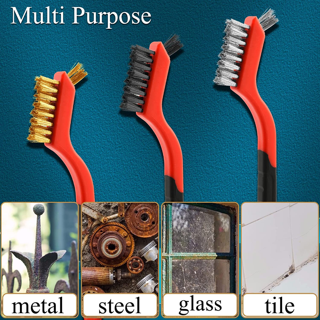 3Pcs/set Gas Stove Brushes Multi-functional Kitchen Tool Metal Fiber ...