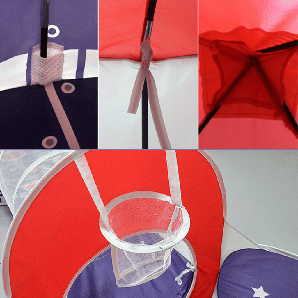 SIMI Pop-up Play Tent Space 3in1 Playhouse Tunnel Ball Pity Pool Indoor ...