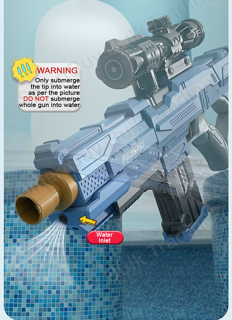 Automatic Electric Water Gun Toys Battery Powered Motorized Continuous ...