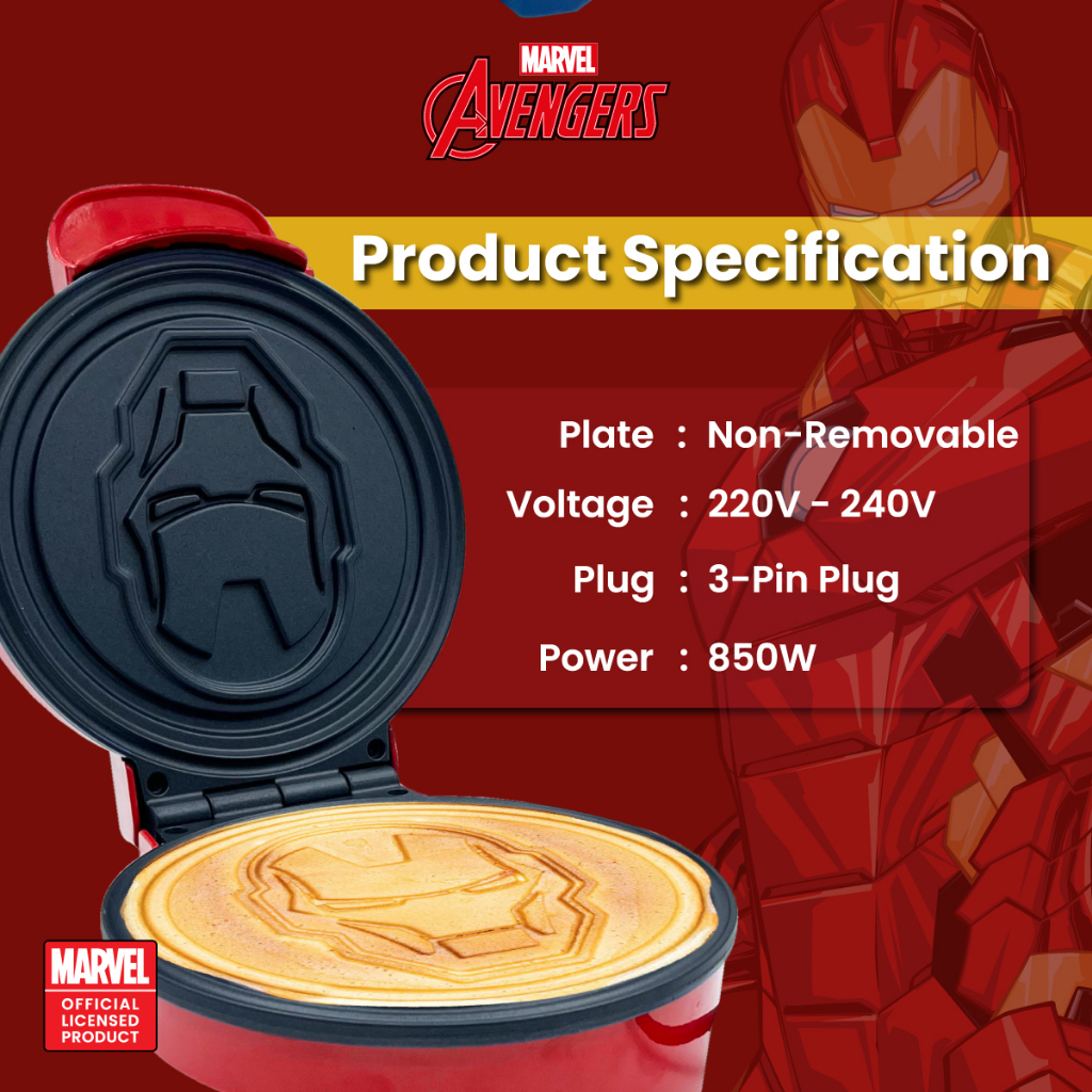 Russell Taylors x Marvel Iron Man Waffle Maker MW-25I | Shopee Malaysia