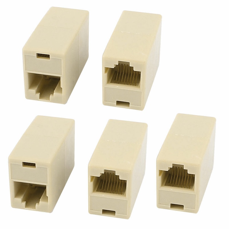 RJ45 Coupler CAT5/CAT6 Ethernet Network Lan Cable Extender Connector ...