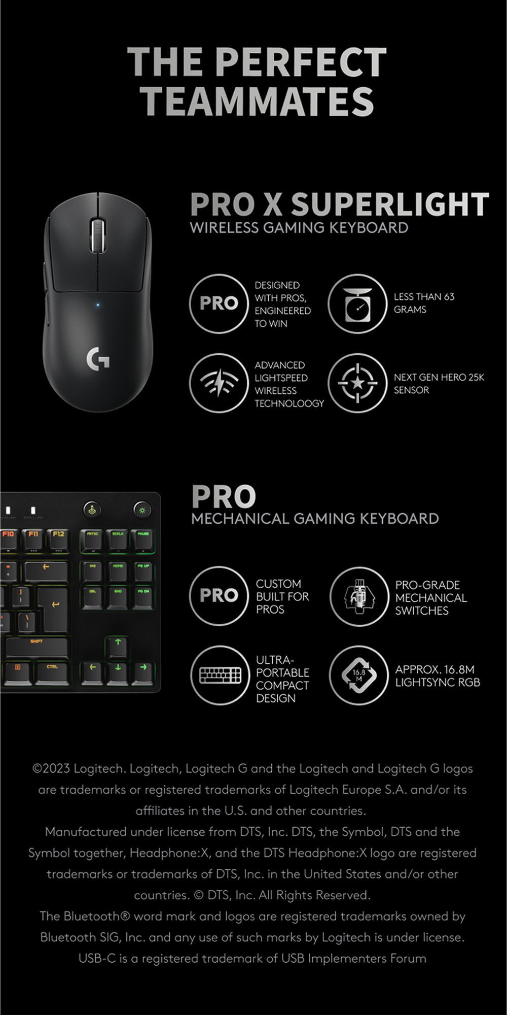 Logitech G PRO X 2 LIGHTSPEED Wireless Gaming Headset, Detachable Boom ...