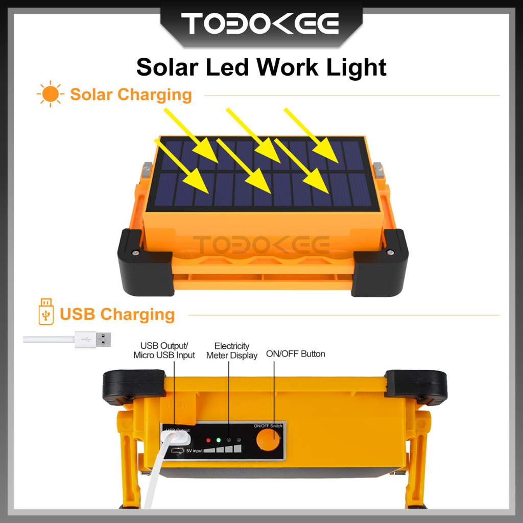 Portable Multifunctional Spotlight USB Rechargeable Outdoor Portable ...