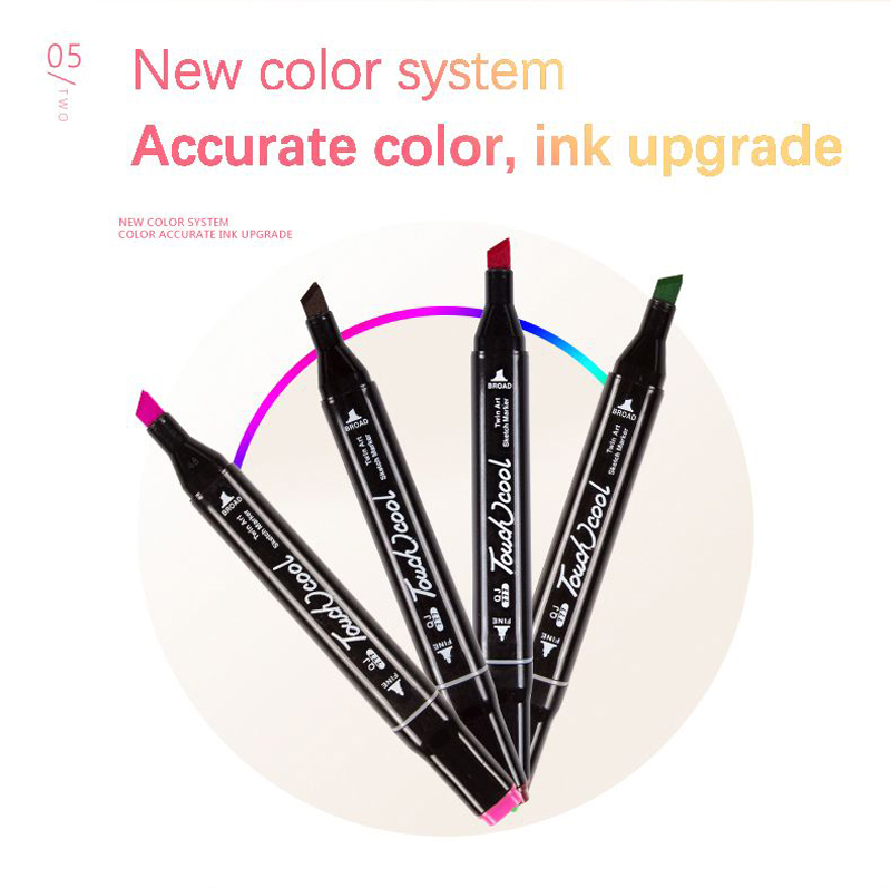 262 colors Double Tipped Markers Pen Felt Fine Line Twin Dual Tips ...
