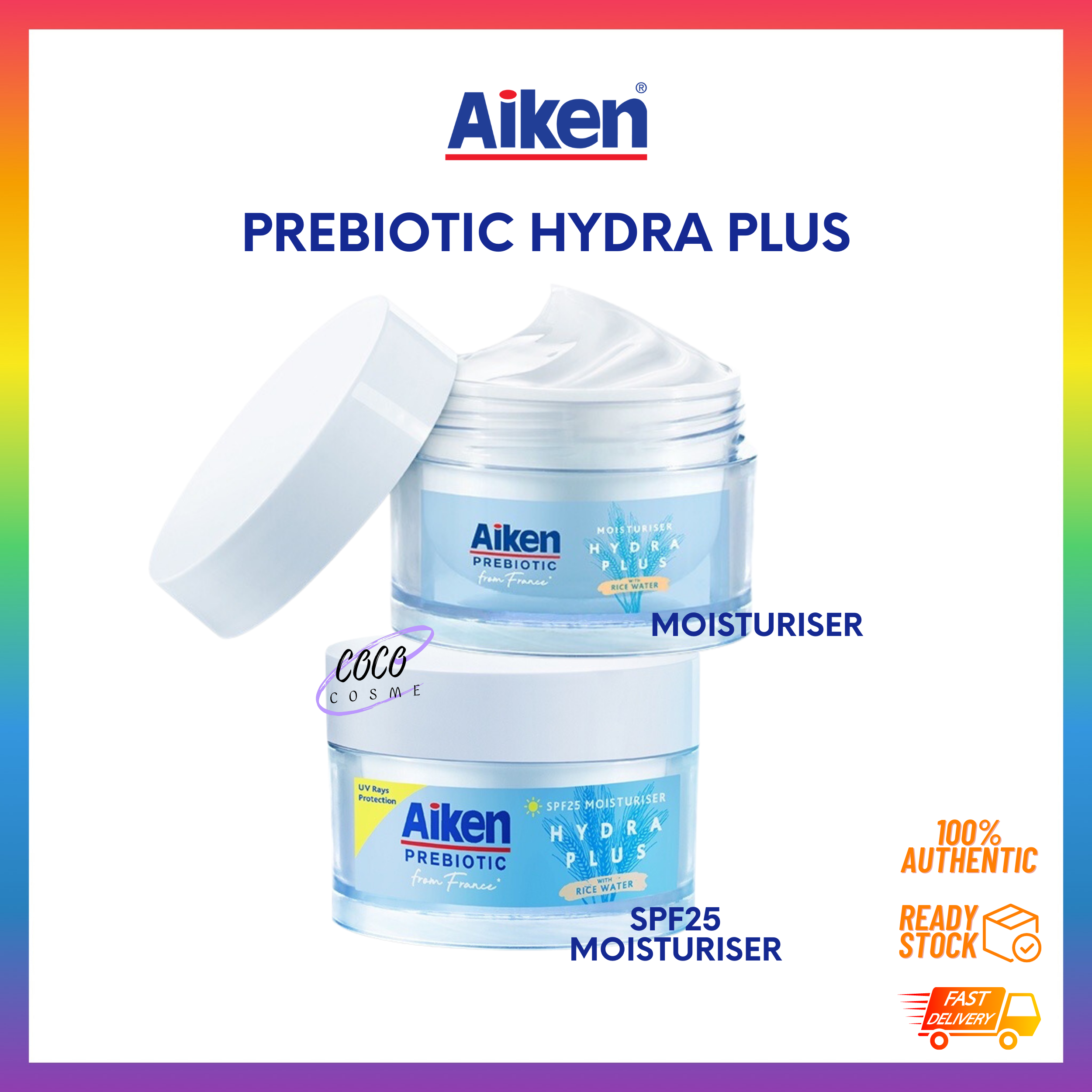 AIKEN Prebiotic Hydra Plus Moisturiser | SPF25 Moisturiser (40g ...