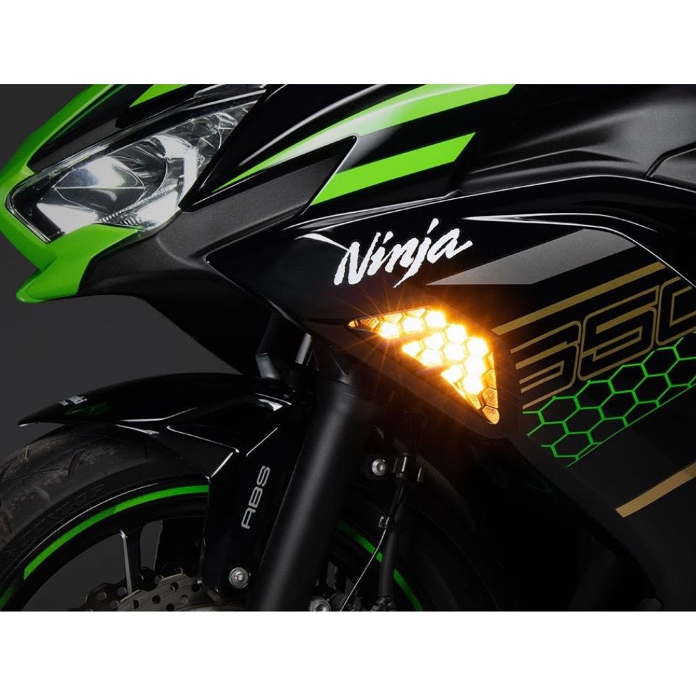 TST HONEY COMB LED FRONT SIGNAL TST DESIGN (PLUG & PLAY) NINJA 250 300 ...