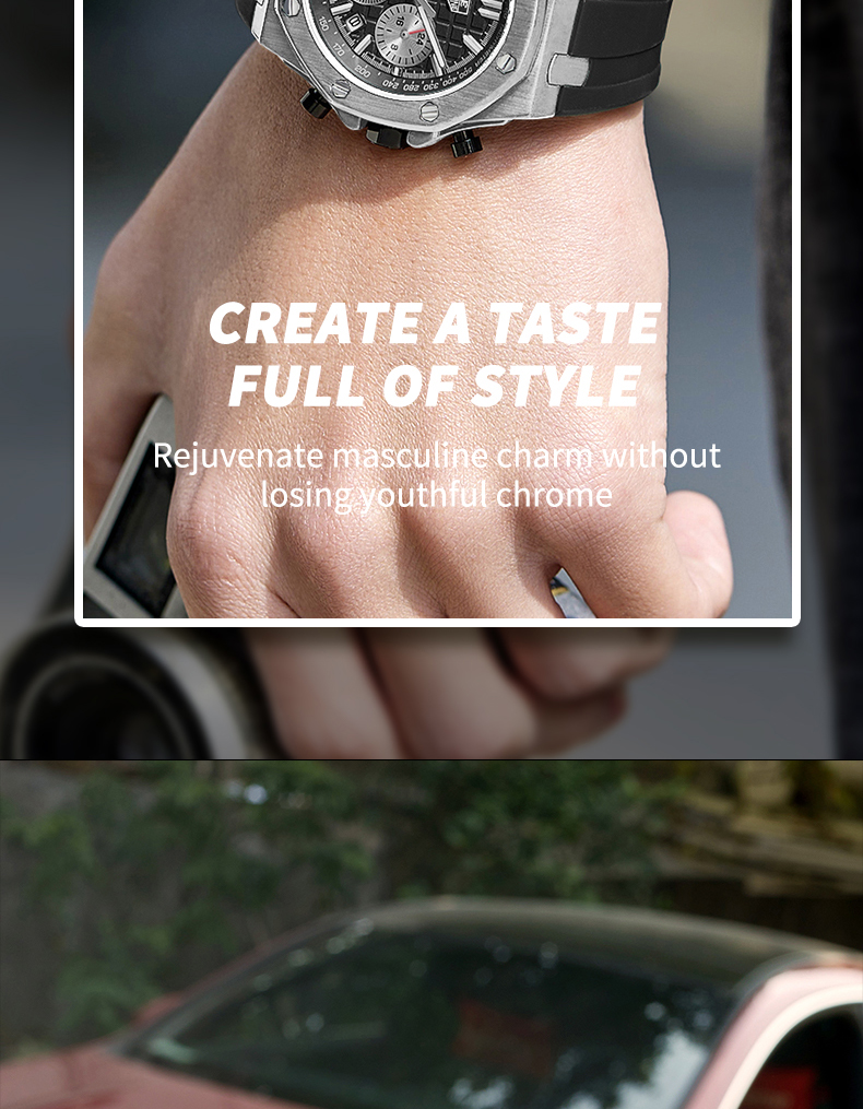 SENSTONE Jam Tangan Lelaki Original Waterproof Stainless Steel Men's ...