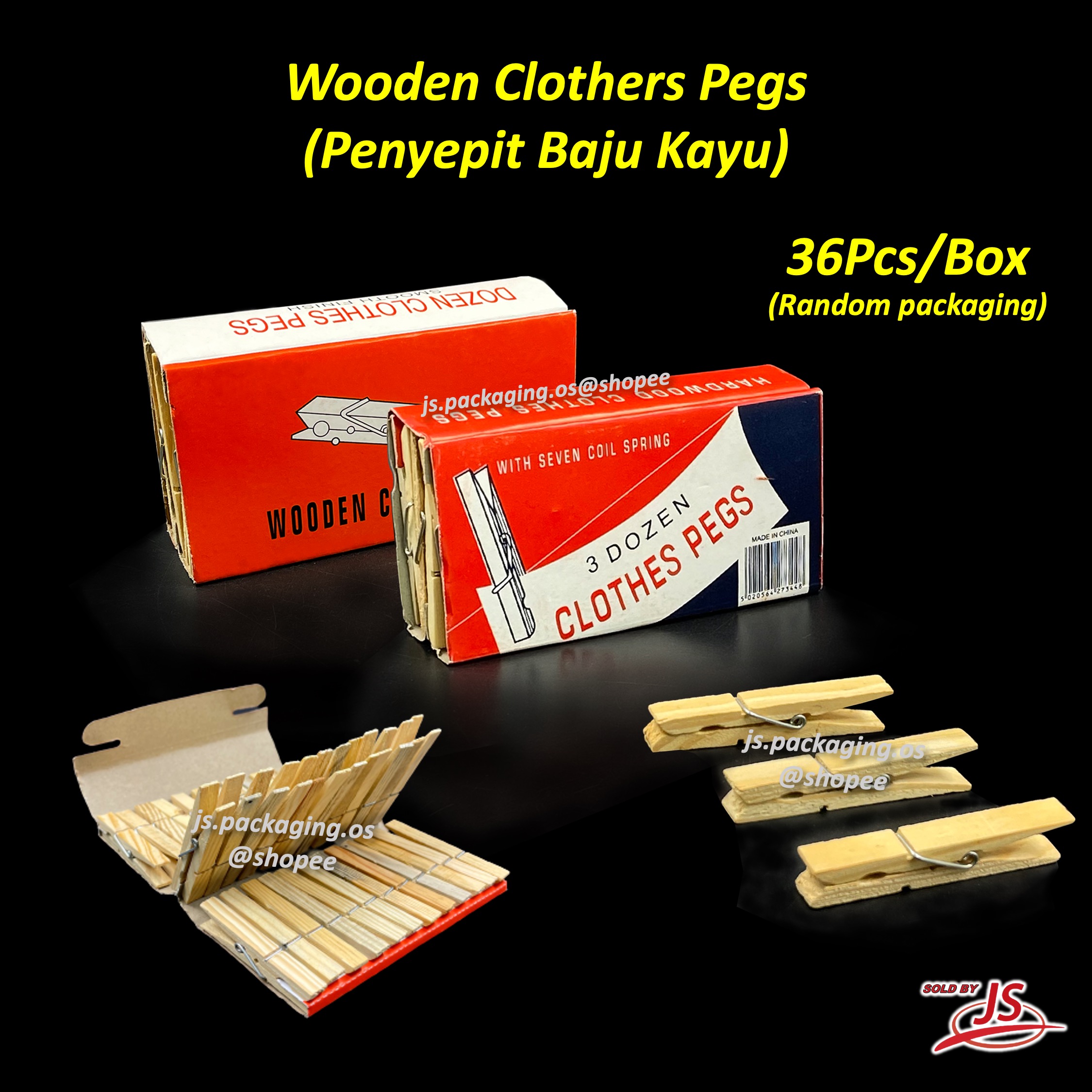 Penyepit Baju Kayu / Wooden Clothes Peg / 木衣夹 / Sepit Baju Kayu ...
