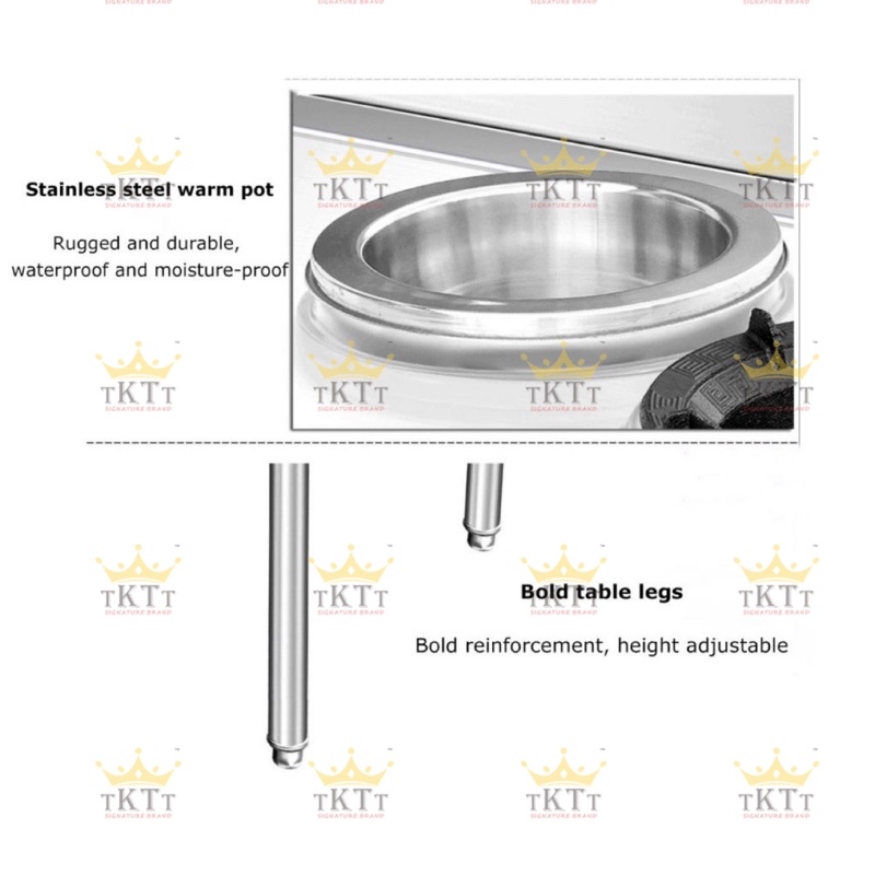 TKTT Single Commercial High Pressure Gas Cooking Stove Basin Furnace ...