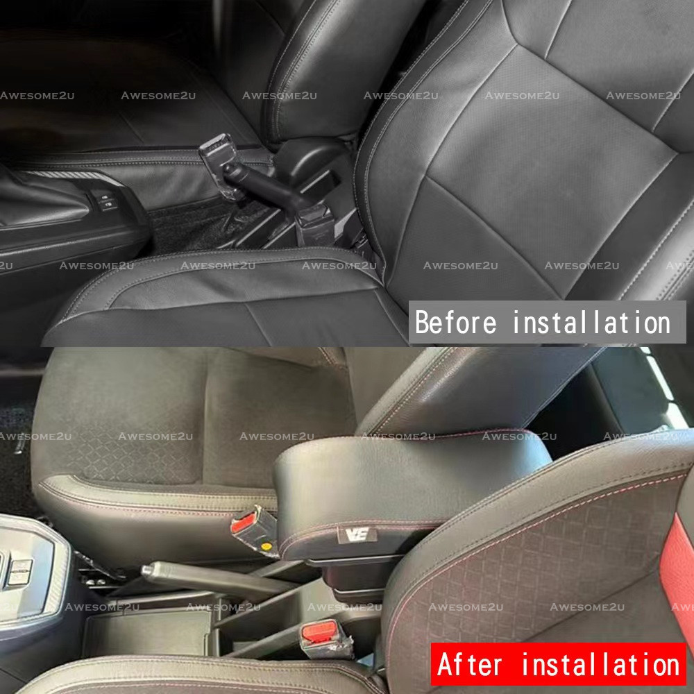 Awesome2u Perodua New Axia 2023-2024 Car Arm Rest Box Console Storage ...