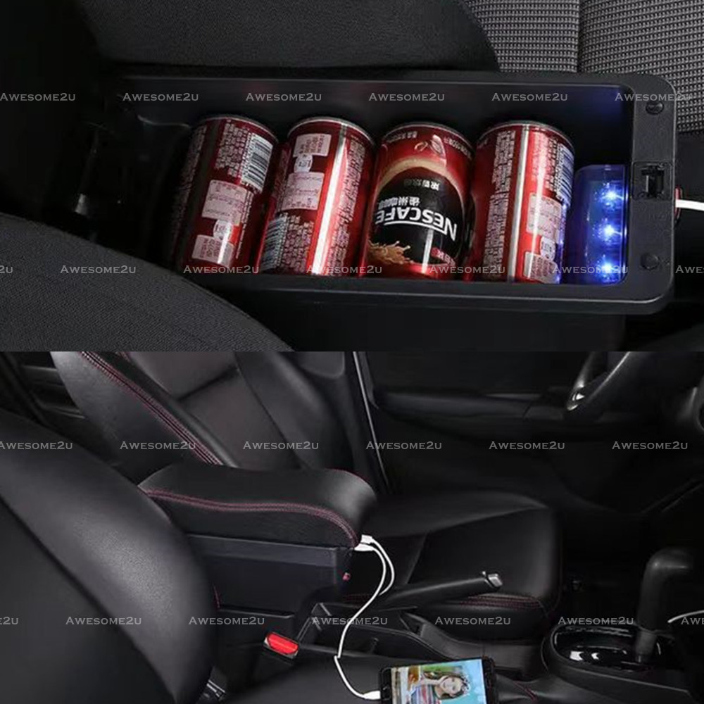 Awesome2u Perodua New Axia 2023-2024 Car Arm Rest Box Console Storage ...