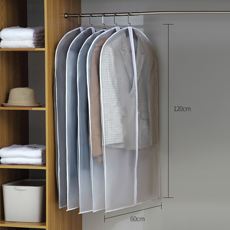 Clothes Dust Cover Extra Thick Dust Proof Reusable Transparent Wardrobe ...